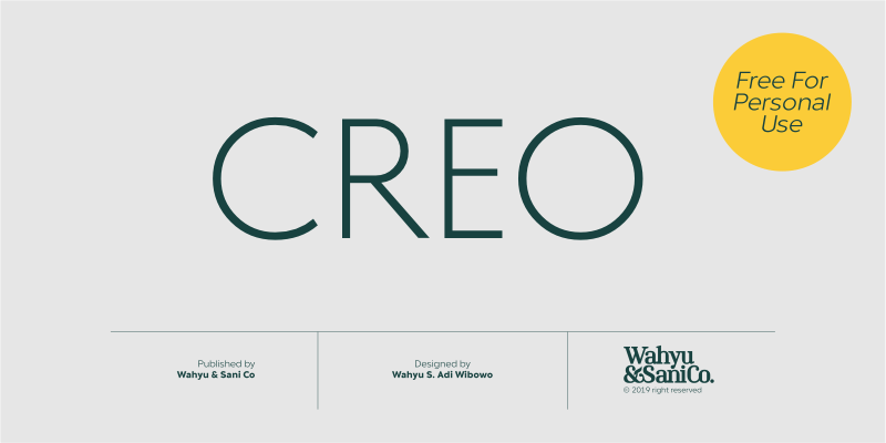 Download Creo ExtraBold font | fontsme.com