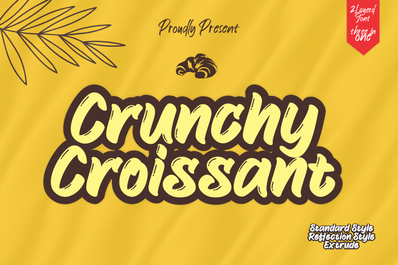Download Crunchy Croissant Rfl font | fontsme.com
