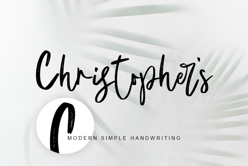 Download Christopher's handwriting font | fontsme.com