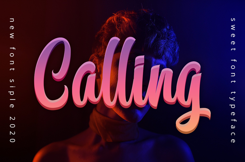 Download Calling Font font | fontsme.com
