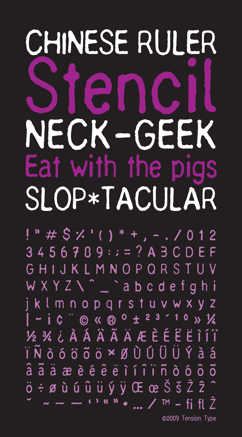 Download Chinese Ruler font | fontsme.com