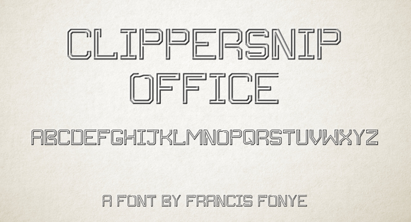 Download Clippersnip Office font | fontsme.com