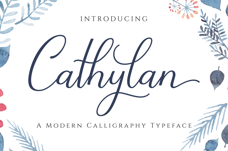 Download Cathylan font | fontsme.com