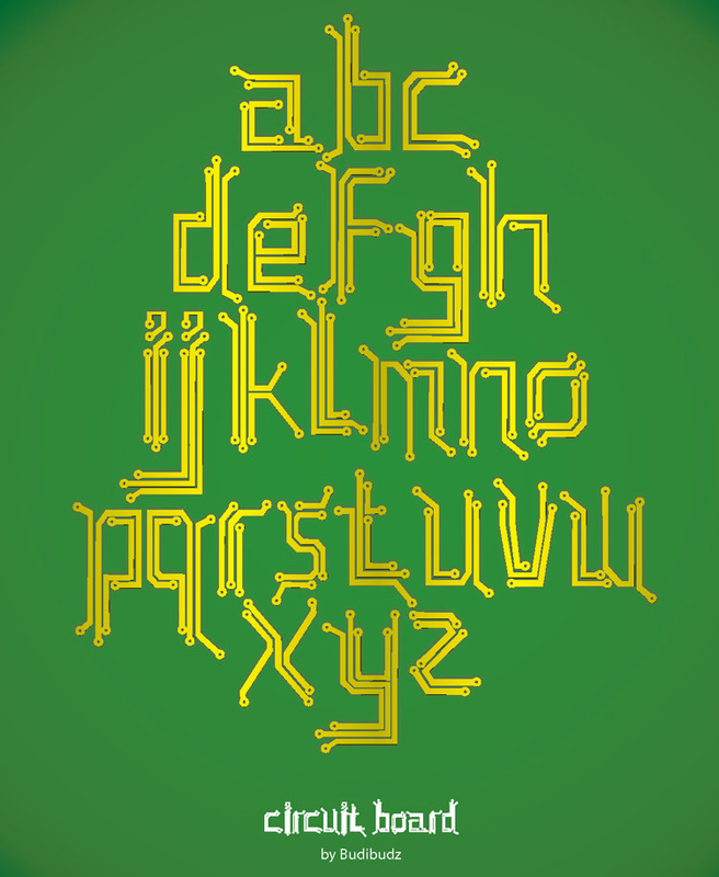 Download Circuit board font | fontsme.com