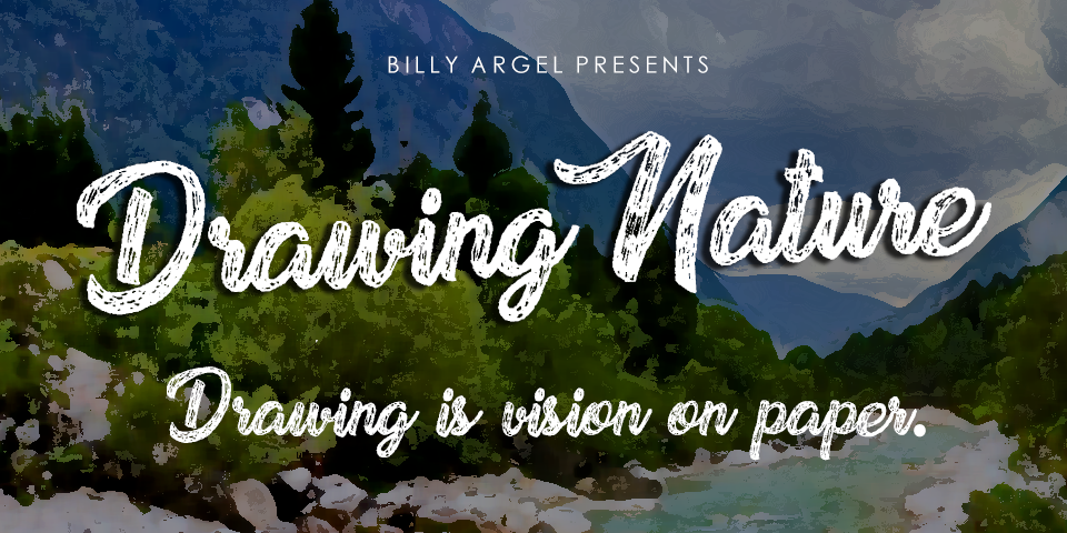 Download Drawing Nature font | fontsme.com