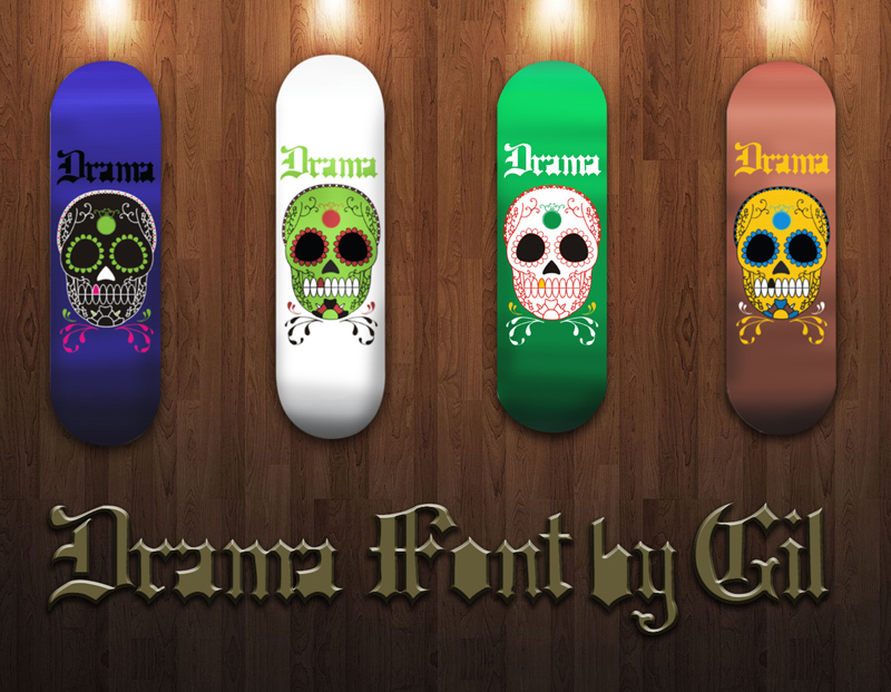 Download Drama Type font | fontsme.com