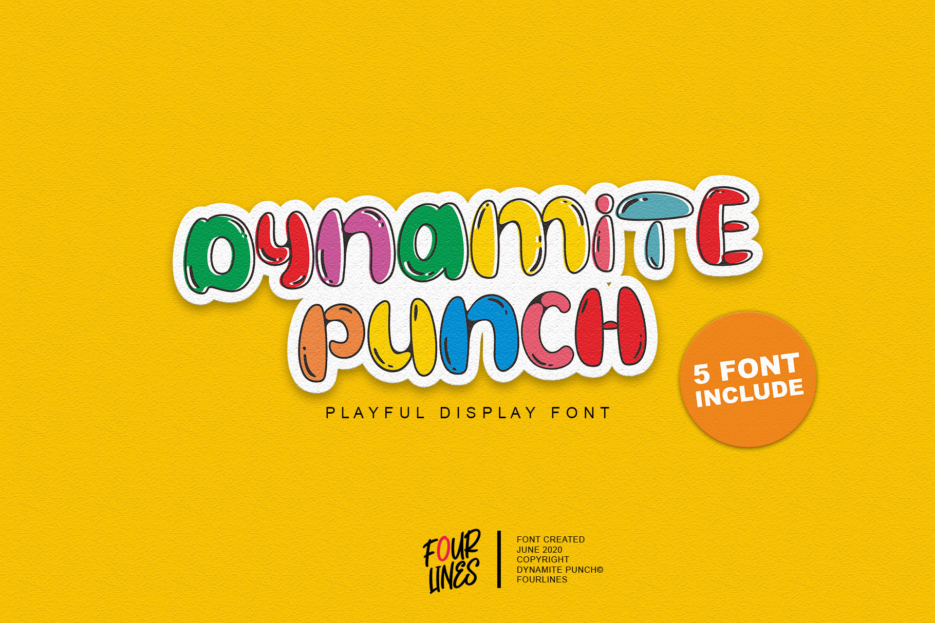 Download Dynamite Line font | fontsme.com