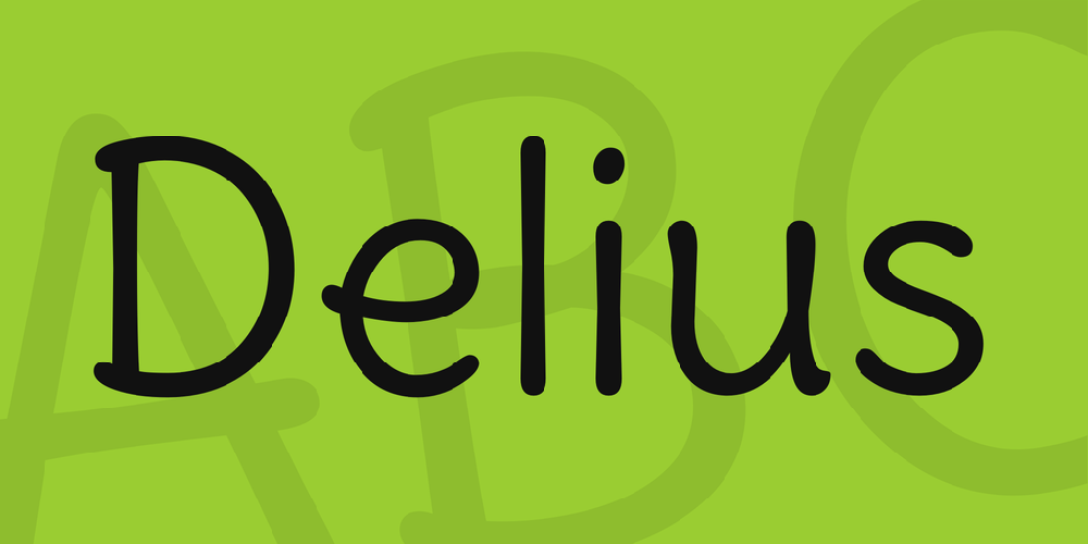 Download Delius font | fontsme.com