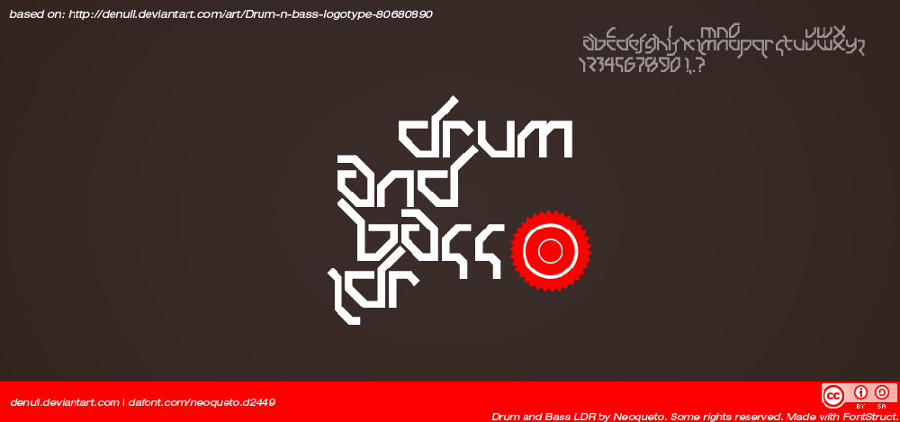 Download Drum and Bass LDR font | fontsme.com