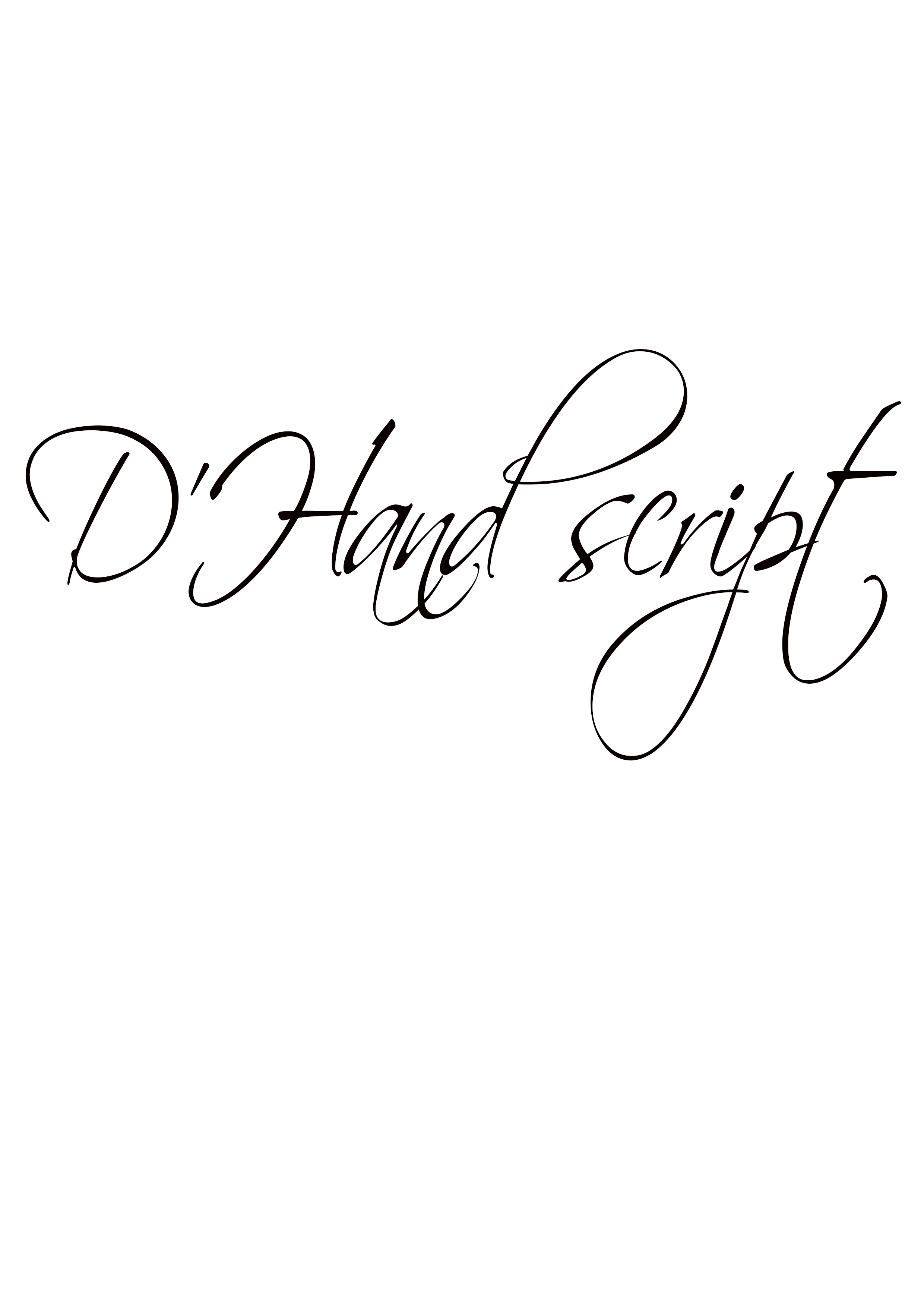 Download D'Handscript font | fontsme.com