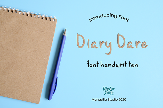 Download diary dare font | fontsme.com