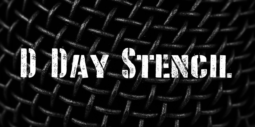 Download D Day Stencil font | fontsme.com