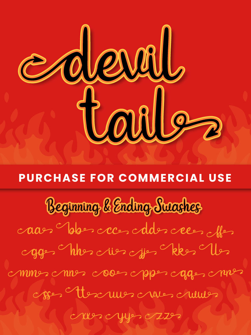 Download Devil Tail - Personal Use font | fontsme.com