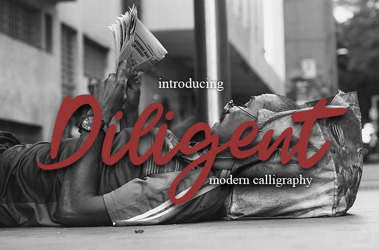 Download Diligent handwritten font | fontsme.com