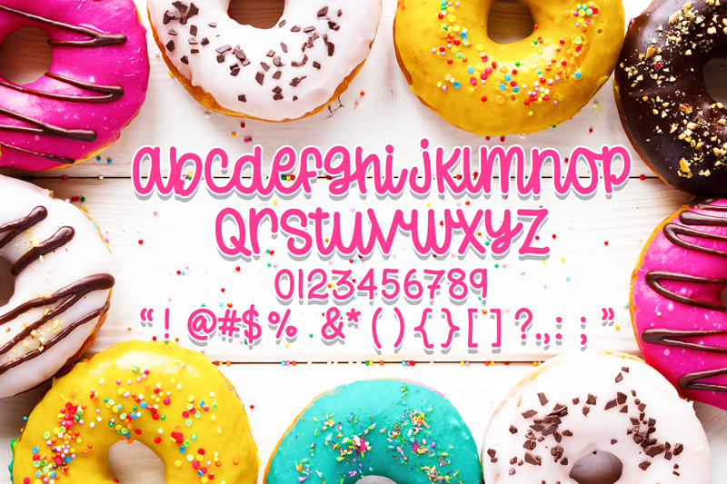 Download Donut Worry Trial font | fontsme.com