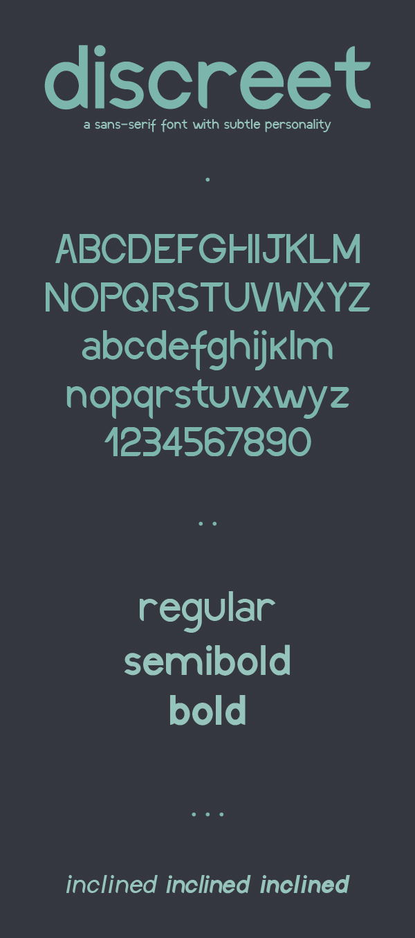 Download Discreet font | fontsme.com