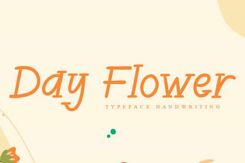 Download Day Flower font | fontsme.com