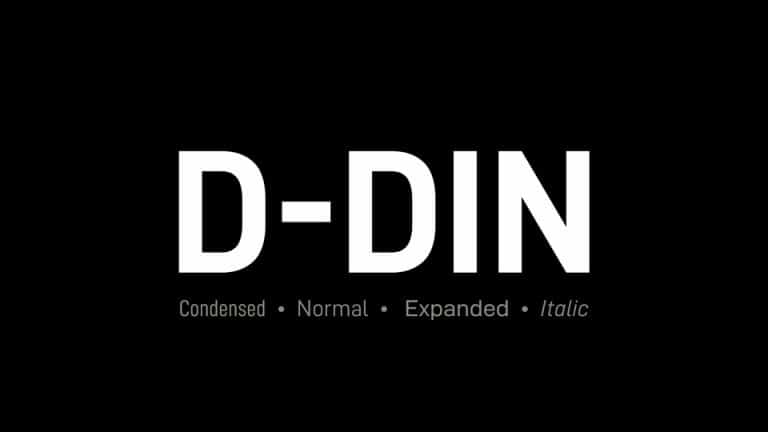 Download D-DIN font | fontsme.com