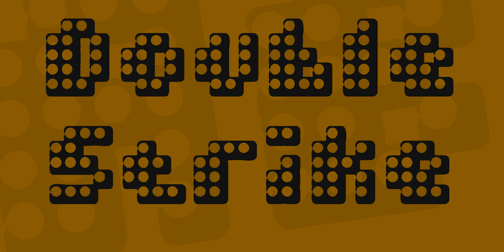 Download Double Strike font | fontsme.com