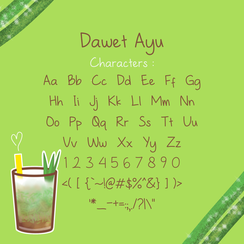 Download Dawet Ayu font | fontsme.com