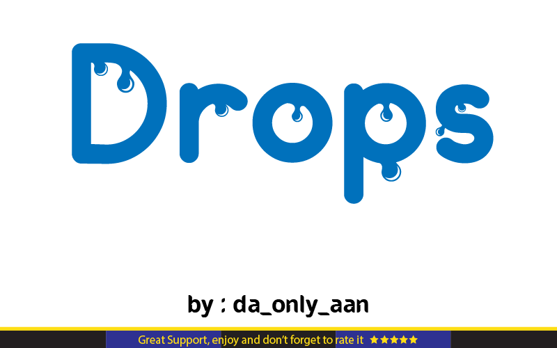 Download Drops font | fontsme.com