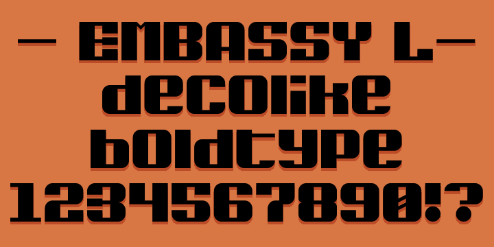 Download Embassy L font | fontsme.com