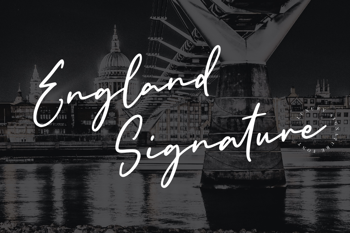 Download England Signature font | fontsme.com