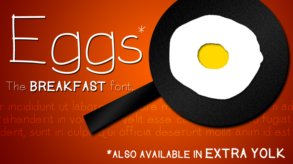 Download Eggs font | fontsme.com