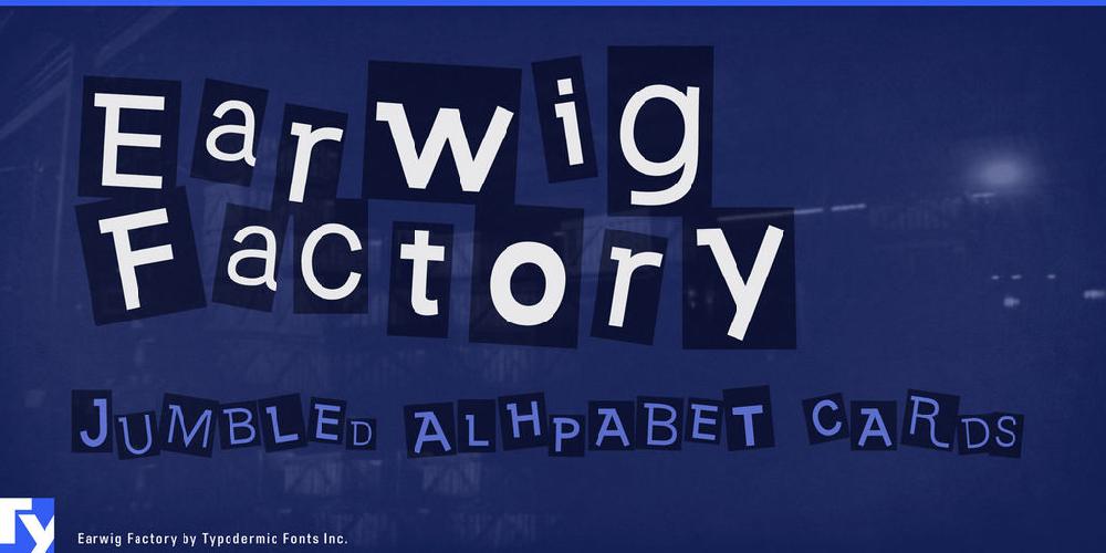Download Earwig Factory font | fontsme.com