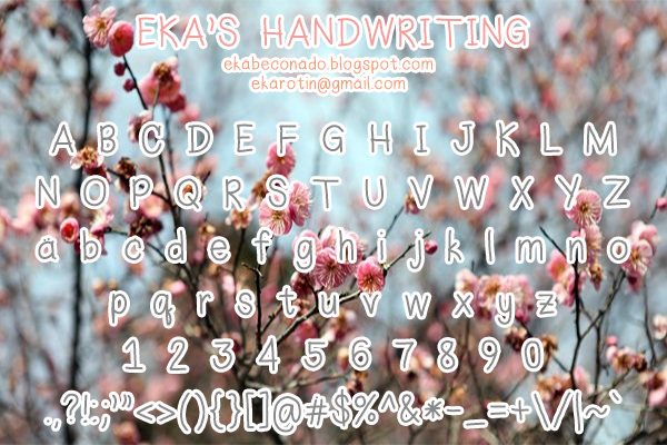 Download Eka's Handwriting font | fontsme.com