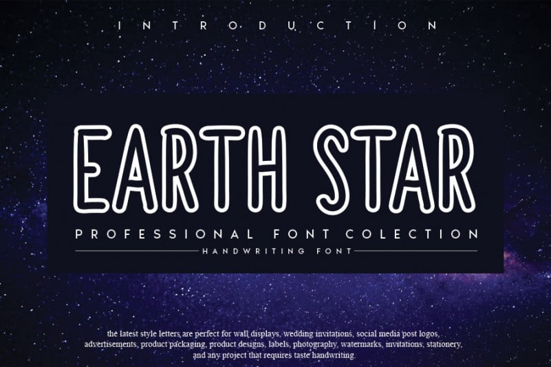 Download EARTH STAR font | fontsme.com