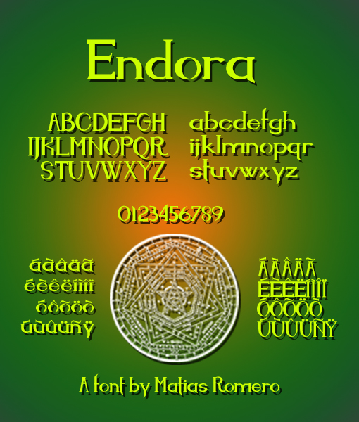 Download Endora font | fontsme.com