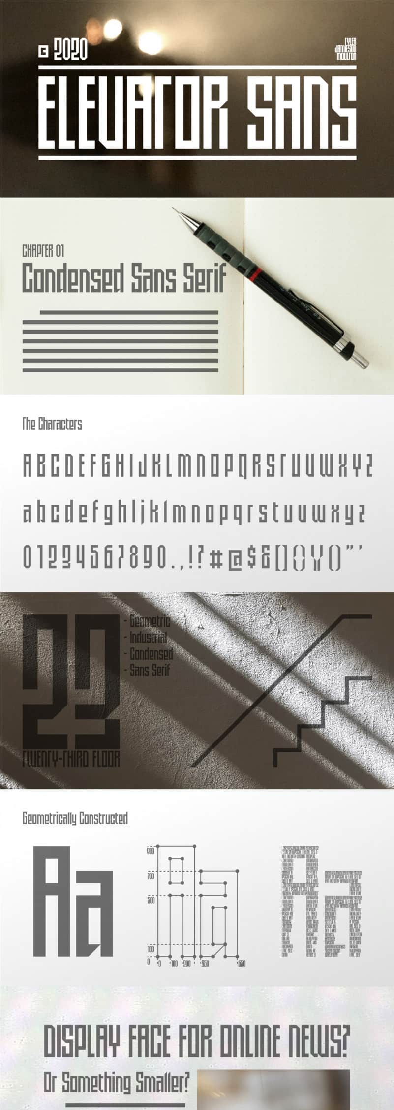Download Elevator font | fontsme.com