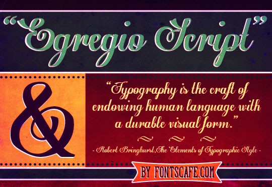 Download Egregio Script font | fontsme.com