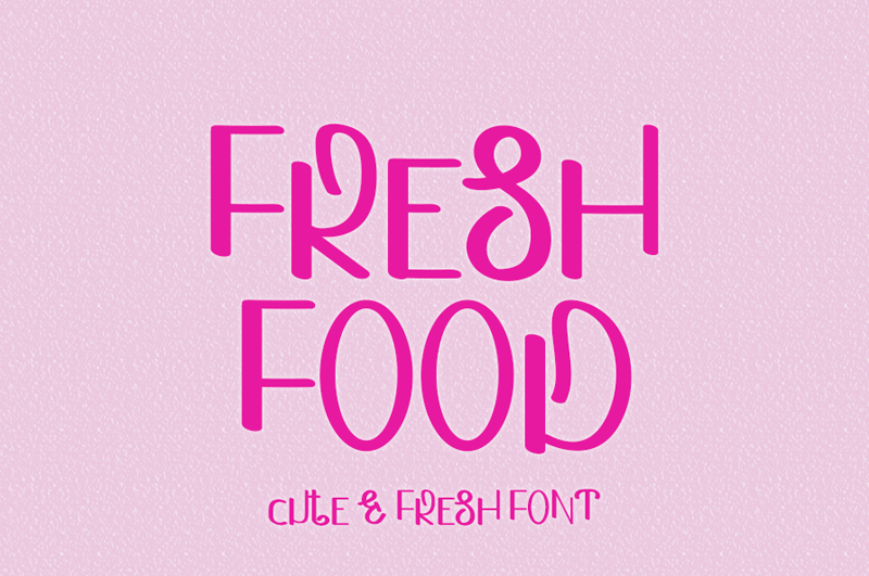 Download FRESH FOOD font | fontsme.com