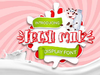 Download 29 free milk fonts | fontsme.com