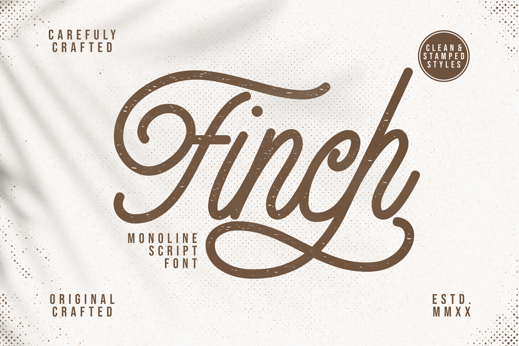 Download Finch Stamped_DEMO font | fontsme.com