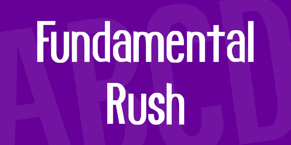 Download Fundamental Rush font | fontsme.com