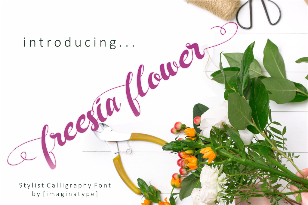 Download Freesia Flower font | fontsme.com