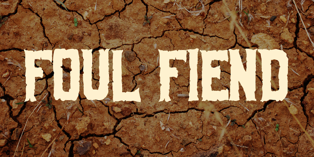 Download Foul Fiend font | fontsme.com