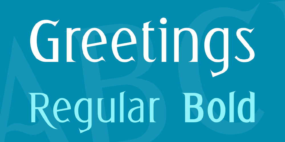 Download Greetings font | fontsme.com