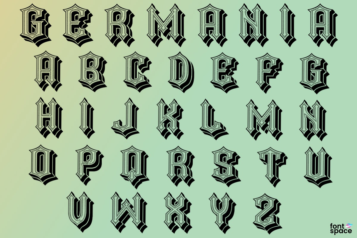 Download Germania font | fontsme.com
