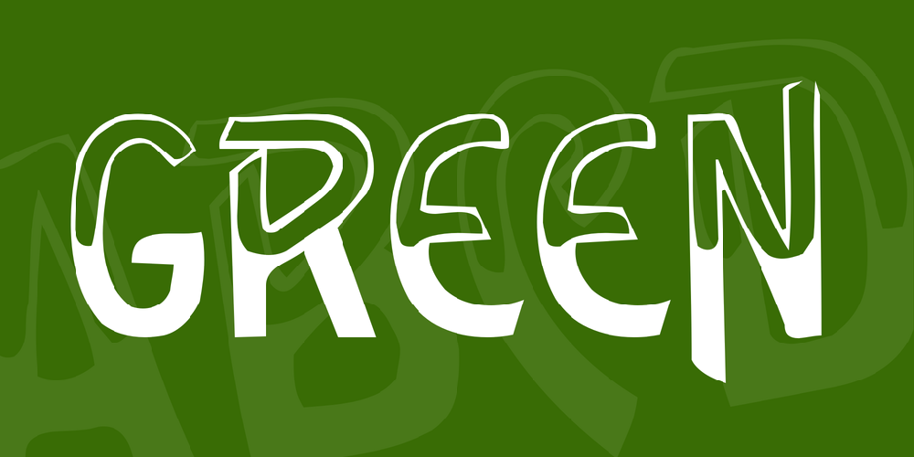 Download Green font | fontsme.com