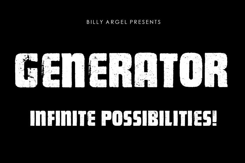 Download GENERATOR PERSONAL USE font | fontsme.com
