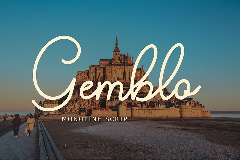 Download Gemblo font | fontsme.com