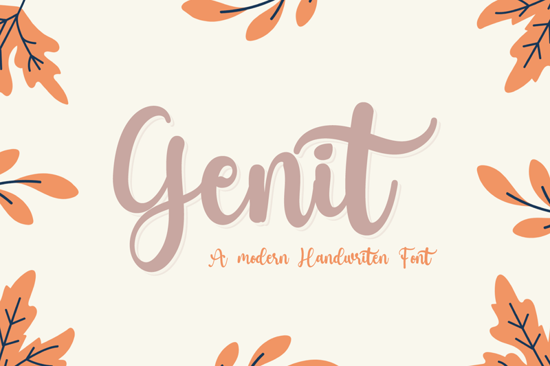 Download Genit font | fontsme.com