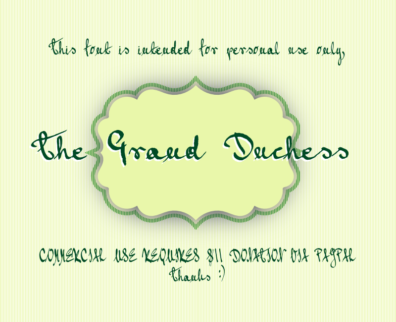 Download Grand Duchess font | fontsme.com