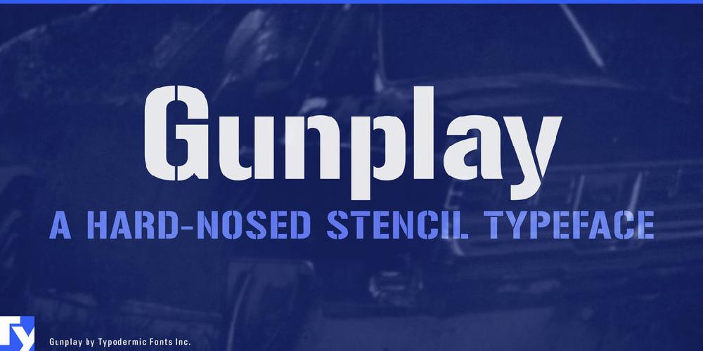 Download Gunplay font | fontsme.com