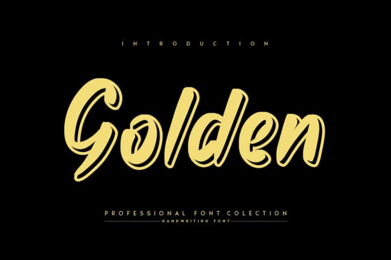 Download Golden font | fontsme.com