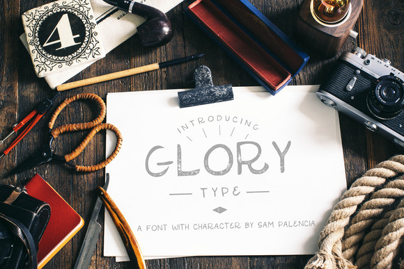 Download GloryType font | fontsme.com